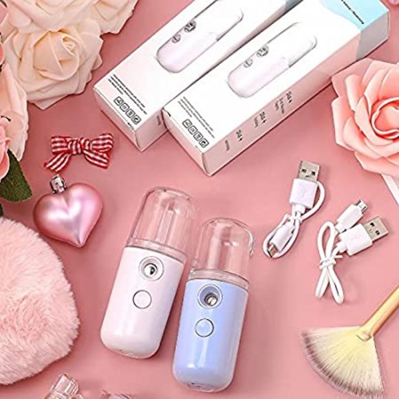 Skincare | Handheld Mini Ultrasonic Face Steamer Mister Nano Mist ...